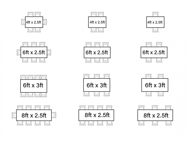 Sizing and Layout Guides - Tables And More